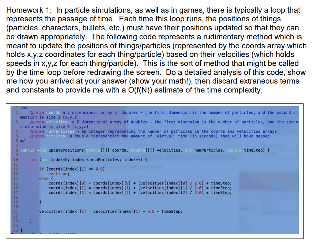 Solved Homework 1: In particle simulations, as well as in | Chegg.com