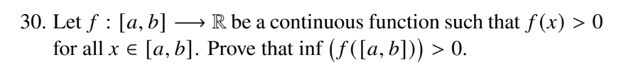 Solved 30. Let f:[a,b] R be a continuous function such that | Chegg.com