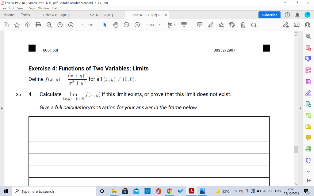 Solved וב Calc 1A.19-20/02).Sample Test2.EN (1).pdf - Adobe | Chegg.com