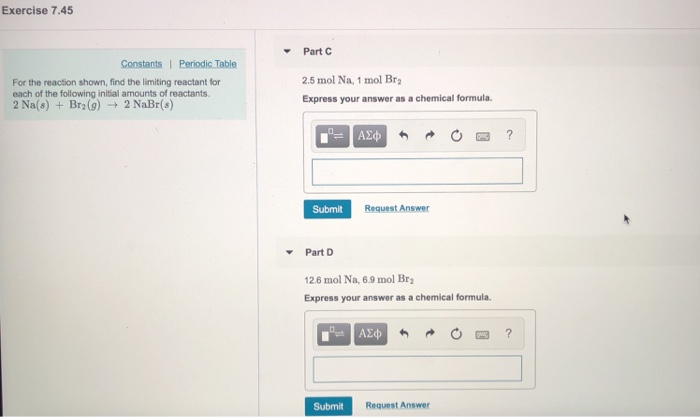 Solved Constants I Periodis Table For the reaction shown, | Chegg.com