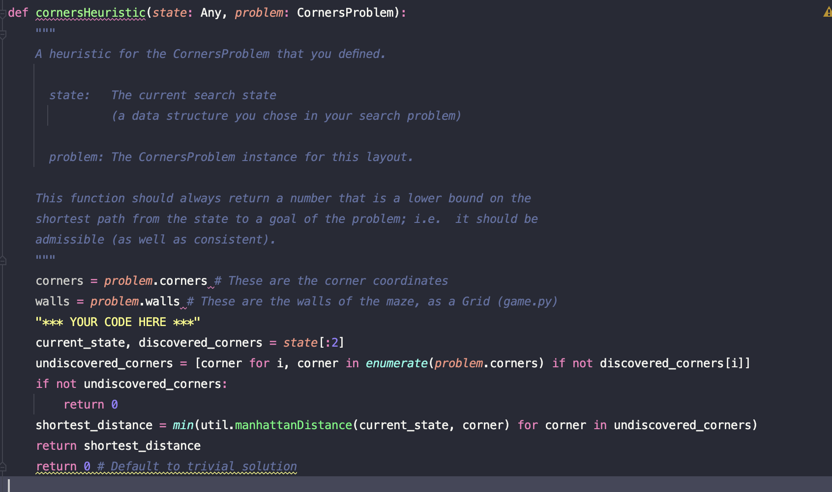 Solved in this assignment of pacman game question 7 ﻿i must | Chegg.com