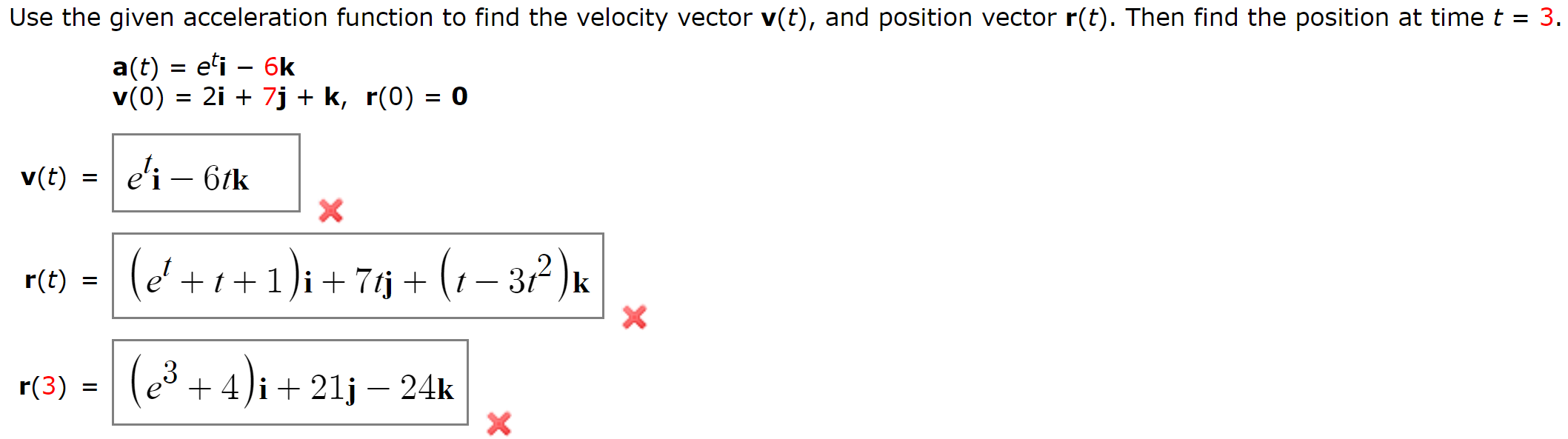 Solved Use the given acceleration function to find the | Chegg.com