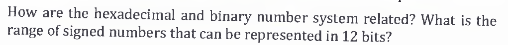 Solved How are the hexadecimal and binary number system | Chegg.com