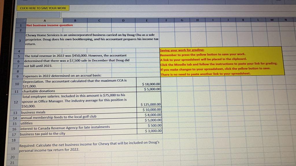 Solved CLICK HERE TO SAVE YOUR WORK Required: Calculate the | Chegg.com