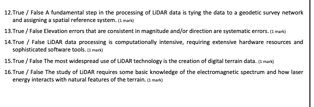 Solved 12. True / False A fundamental step in the processing | Chegg.com