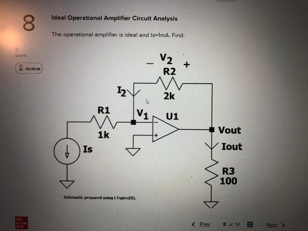 Solved Ideal Operational Amplifier Output Model 7 The ouput | Chegg.com