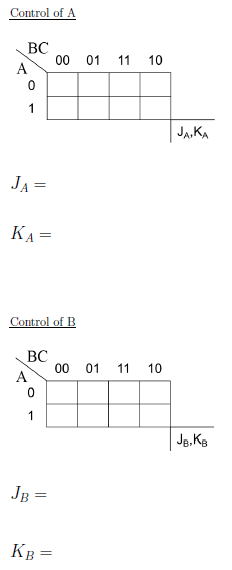 Solved JK Flip-Flop Cuunter Design a 3-bit counter using JK | Chegg.com