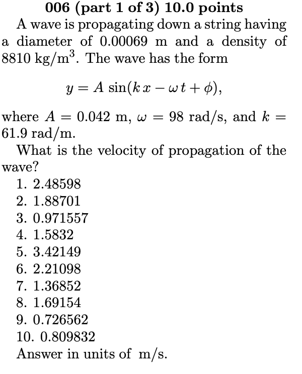 Solved I just need help with part 2 and 3. The answer for | Chegg.com
