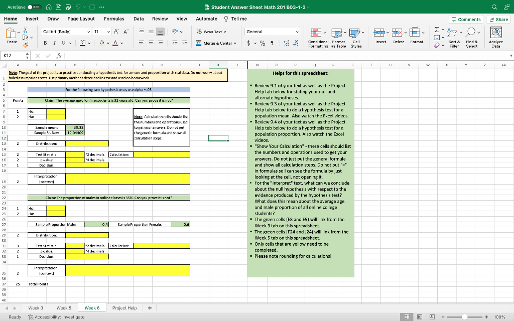 Solved Given the first spreadsheet, I need the second sheet | Chegg.com
