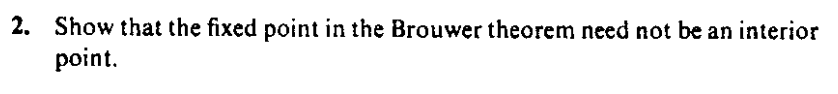Solved 2. Show that the fixed point in the Brouwer theorem | Chegg.com