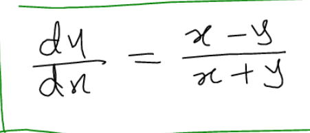Solved dxdy=x+yx−y | Chegg.com