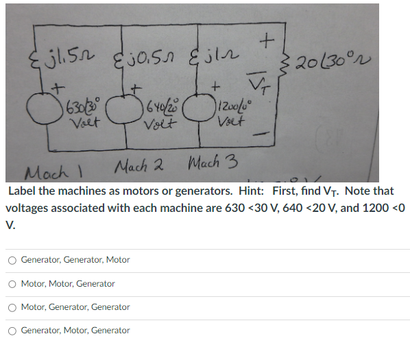 Solved Label the machines as motors or generators. Hint: | Chegg.com