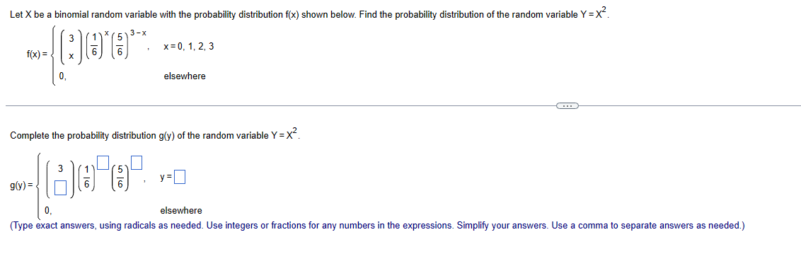 Solved Let X be a binomial random variable with the | Chegg.com