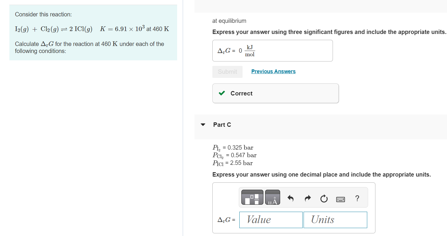 Solved Consider this reaction: | Chegg.com