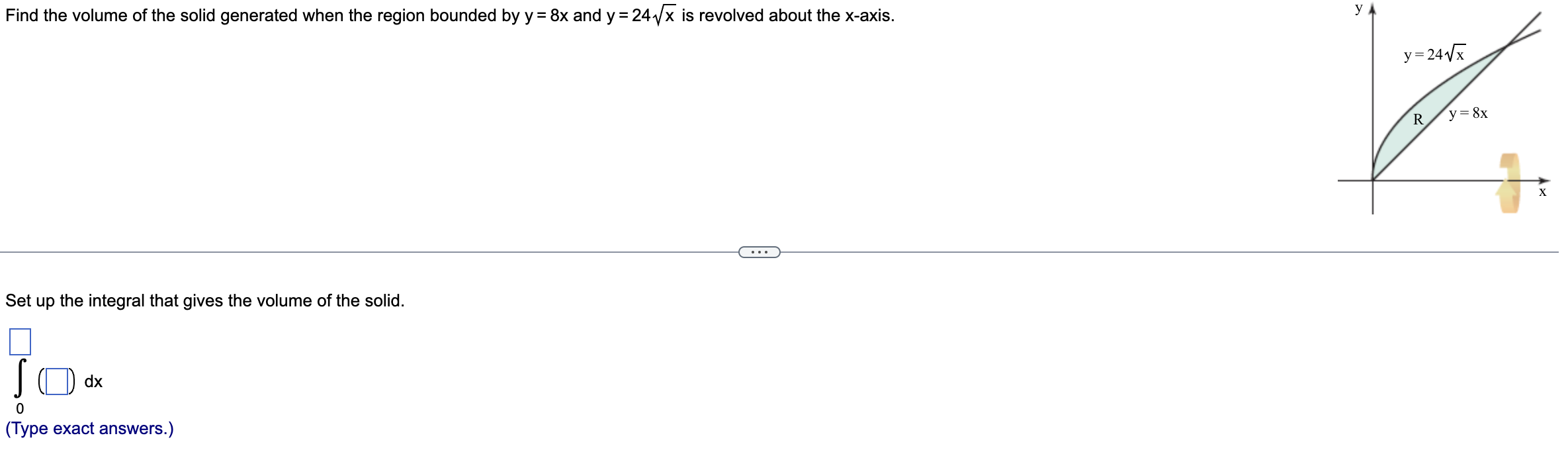 Solved Use the general slicing method to find the volume of | Chegg.com