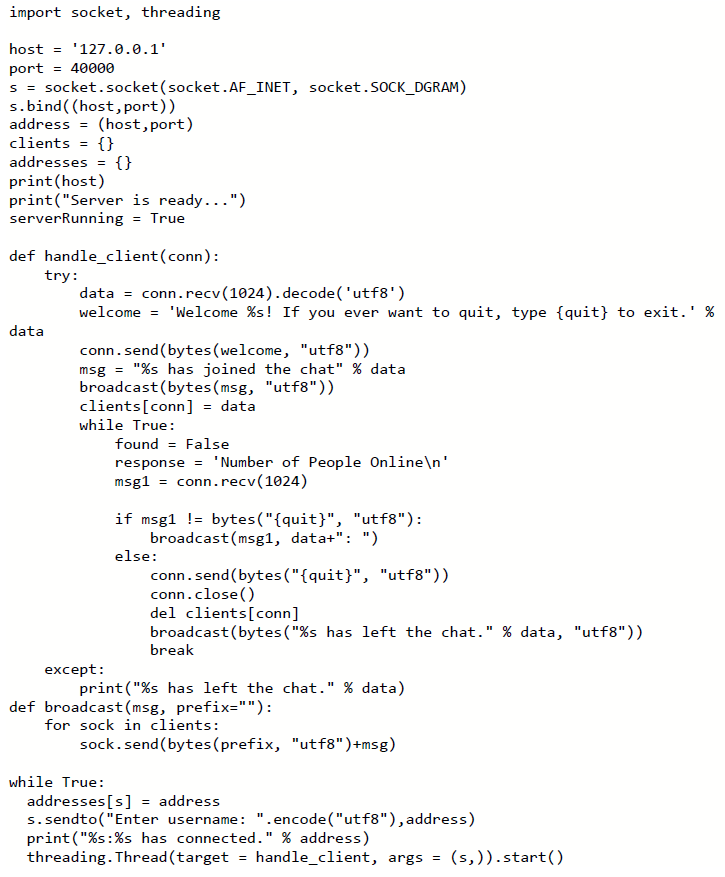 Solved Fix the following python code. It keeps running on an | Chegg.com