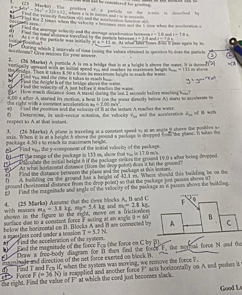 Solved Full solutions to the above questions are required by | Chegg.com