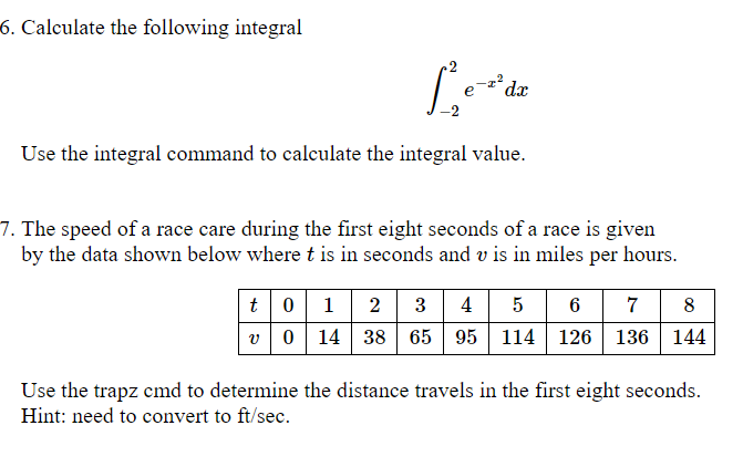 Solved 6. Calculate the following integral ∫−22e−x2dx Use | Chegg.com