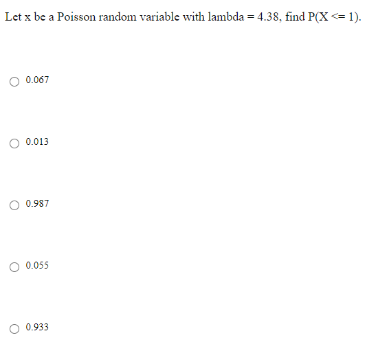 Solved Let X Be A Poisson Random Variable With Lambda