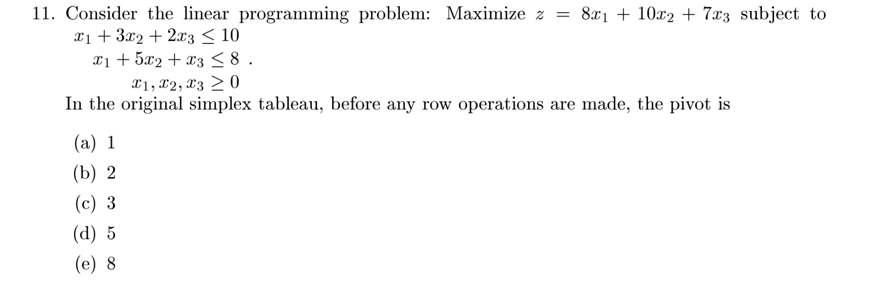 Solved 11. Consider the linear programming problem: Maximize | Chegg.com