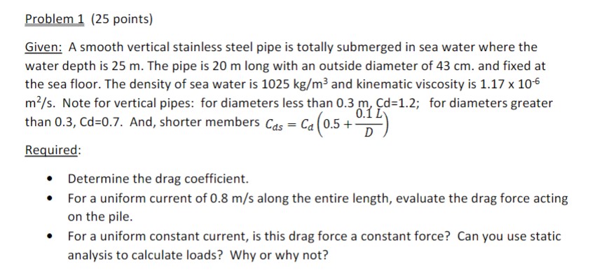 Solved Problem 1 ( 25 points) Given: A smooth vertical | Chegg.com