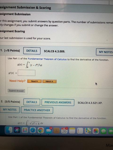 Solved assignment Submission & Scoring ssignment Submission | Chegg.com