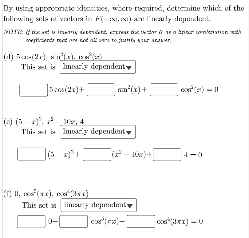 Solved By using appropriate identities, where required, | Chegg.com