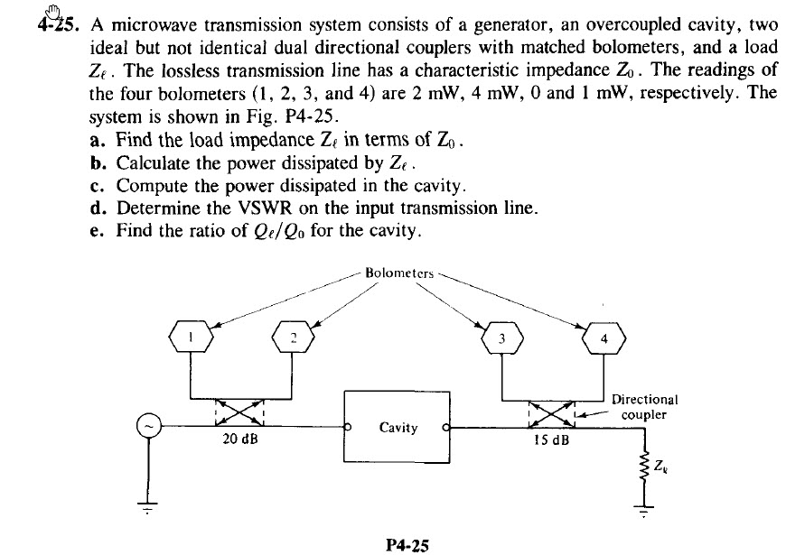 2s. A microwave transmission system consists of a | Chegg.com