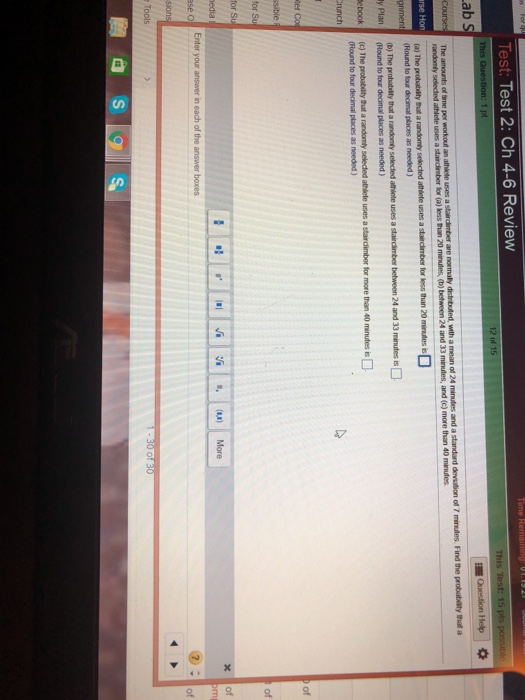Solved Test: Test 2: Ch 4-6 Review 12 of 15 ab (a) The Round | Chegg.com