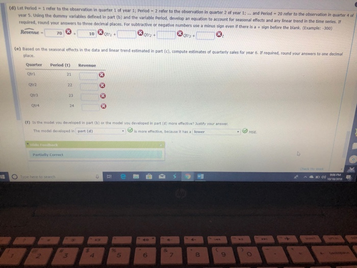 Solved ion 9 Of Roblem 08 26 Using Regre Sion Analysis Chegg