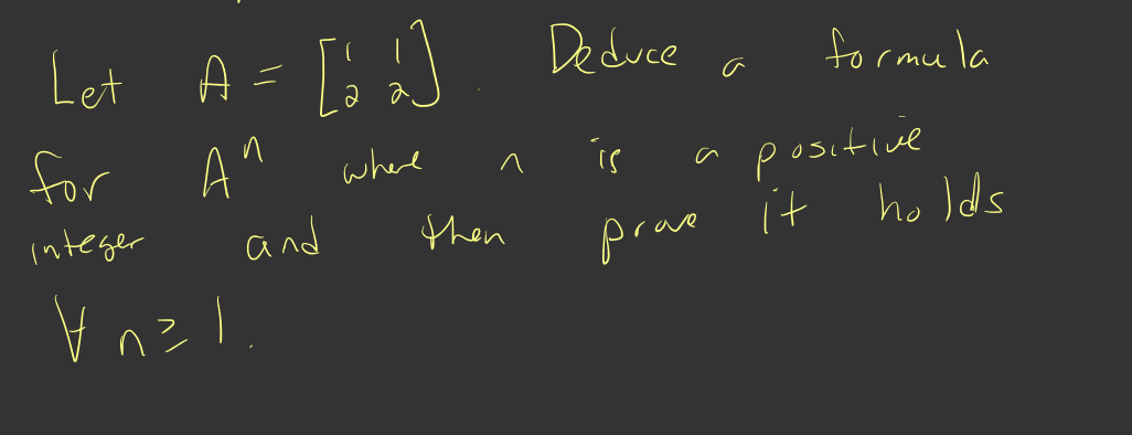 Solved Deduce formula Let A=1 for An (ii] = t n where А is | Chegg.com