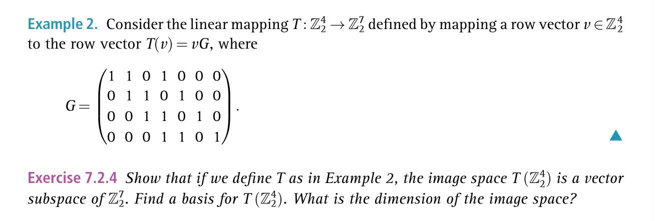 Solved : Example 2. Consider the linear mapping T: Z1 + Z2 | Chegg.com