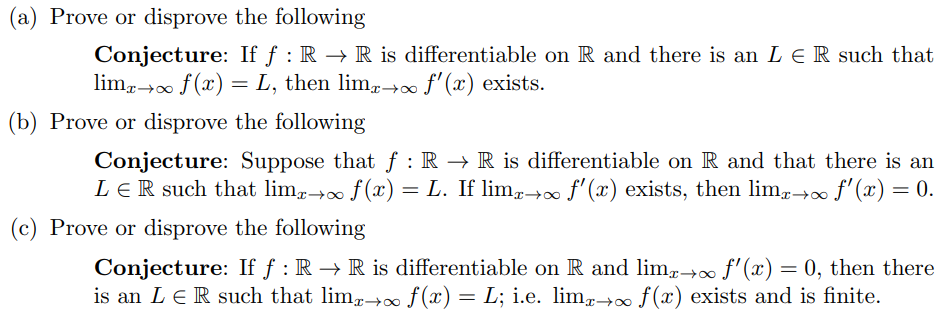 Solved (a) Prove or disprove the following Conjecture: If f | Chegg.com
