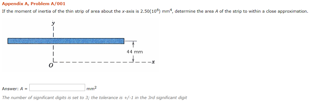 Solved Appendix A, Problem A/001 If the moment of inertia of | Chegg.com