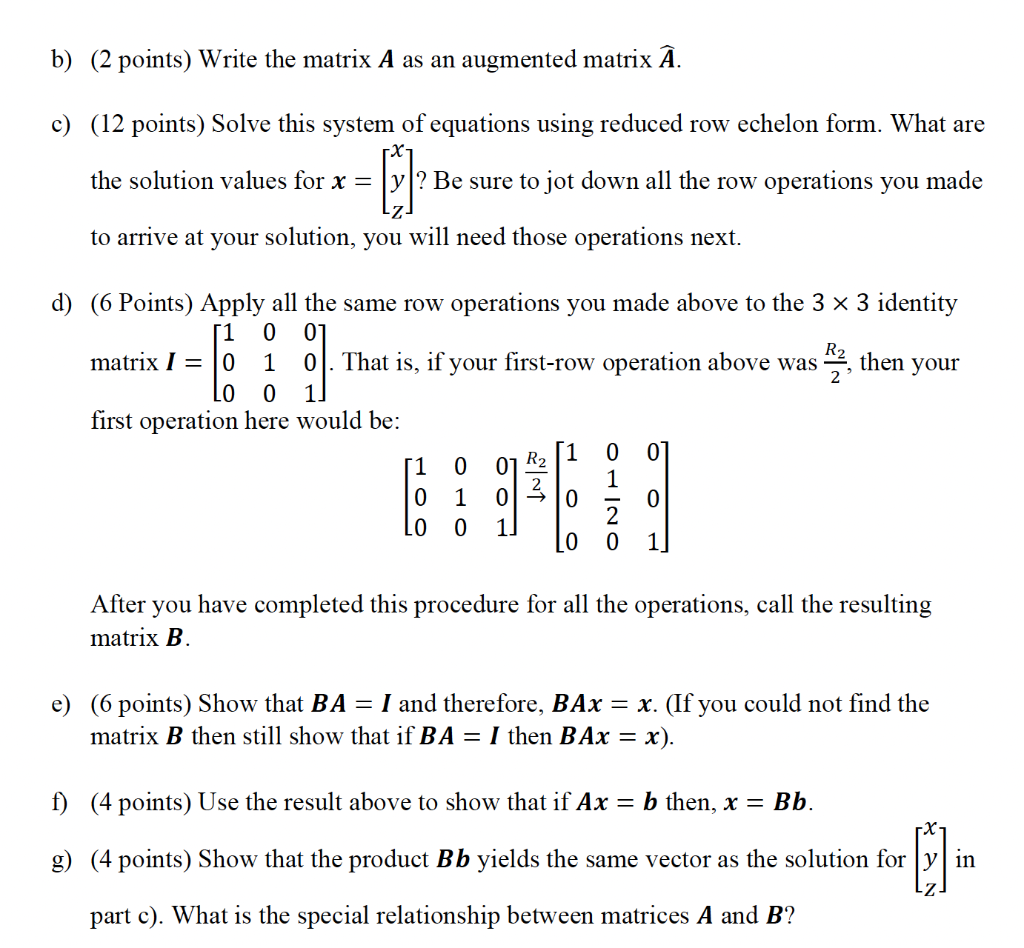 Solved 3. (38 points) Consider the static system of linear | Chegg.com
