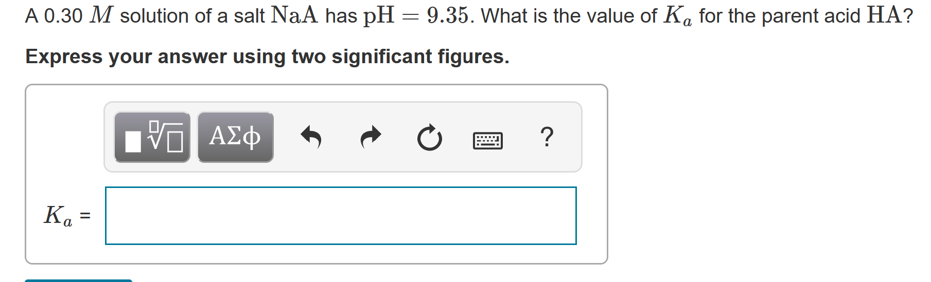 Solved The acid-dissociation constant for benzoic acid (C | Chegg.com