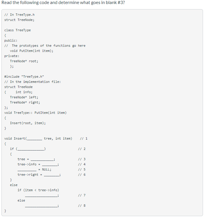 Solved A Treenode B Root C New Treetype D New