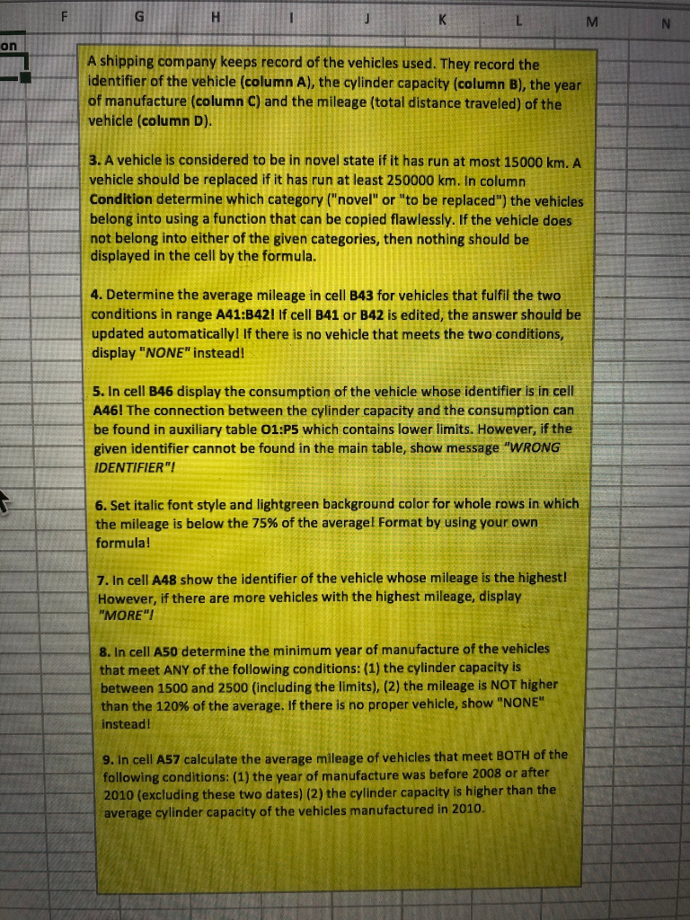 Paste 5 B E2 fx A B C D Condition Identifier C-13 | Chegg.com