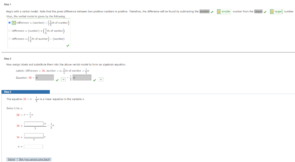 Solved Step 1 smaller number from the larger larger number | Chegg.com