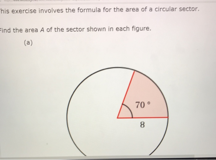 Solved This excercise involves the formula for the area of a | Chegg.com