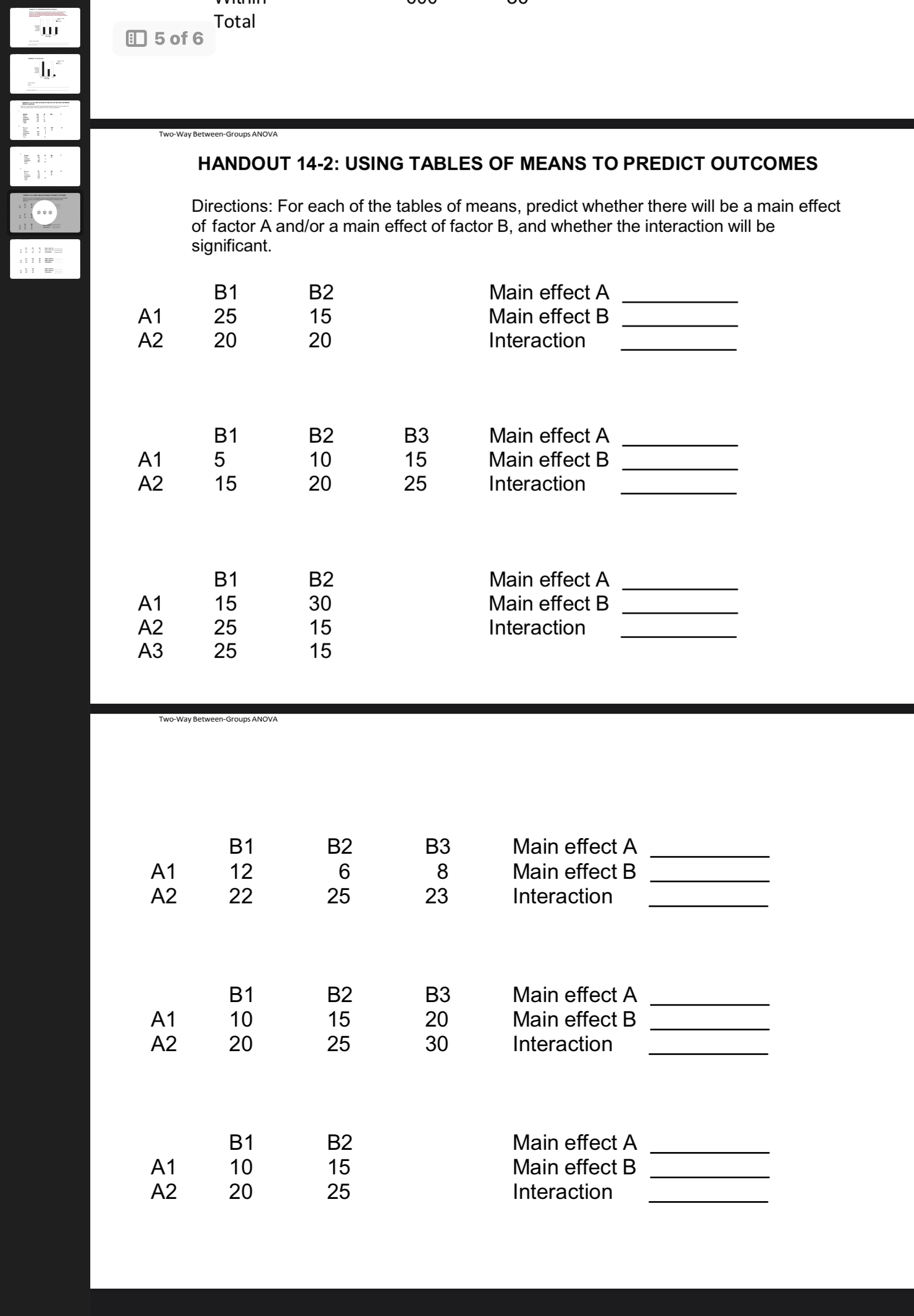 Solved HANDOUT 14-3: FILLING IN SOURCE TABLES FOR TWO-WAY | Chegg.com