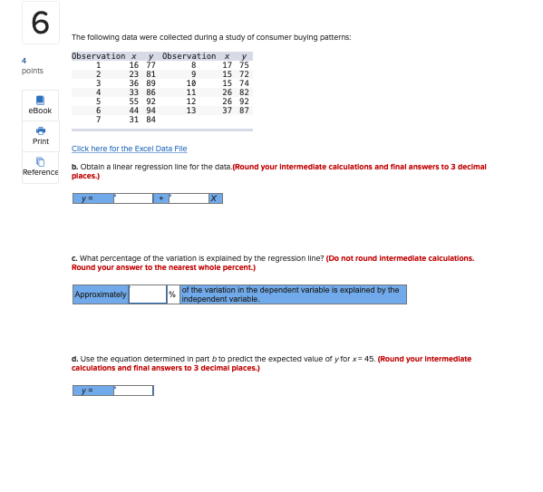 Solved The following table shows data on the average number | Chegg.com