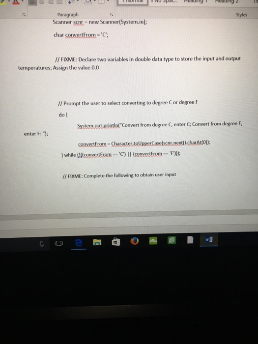Solved Modify the program and create two methods to convert | Chegg.com