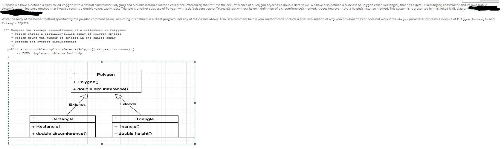 Solved Suppose we have a defined a class called Polygon with | Chegg.com