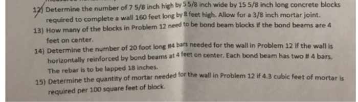 Solved 13% Determine the number of 7 5/8 inch high by 5 s/8 | Chegg.com