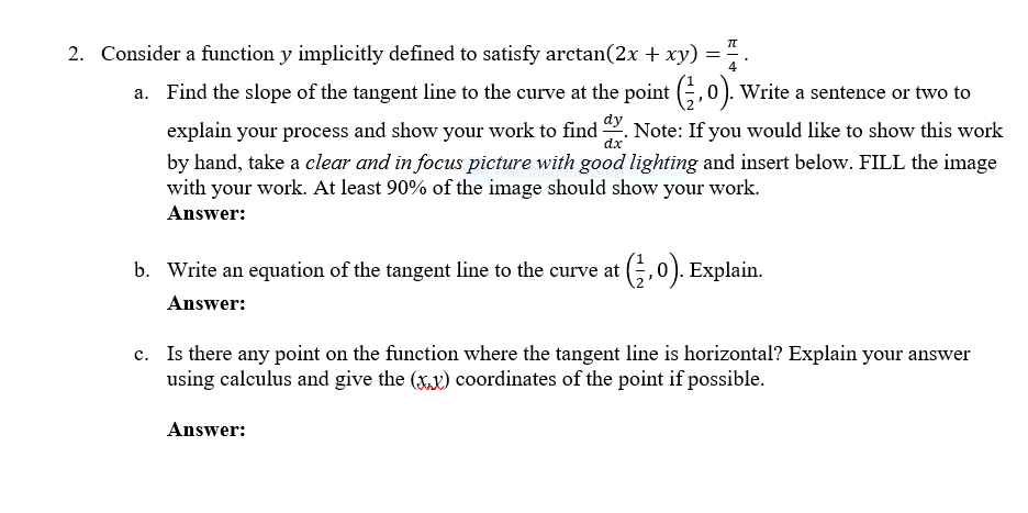Solved 2 Consider A Function Y Implicitly Defined To 
