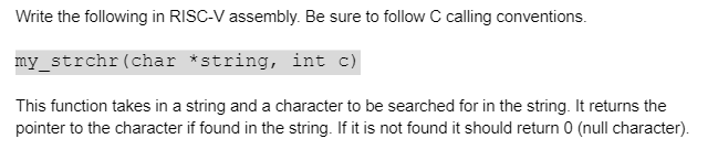 Solved Write the following in RISC-V assembly. Be sure to | Chegg.com