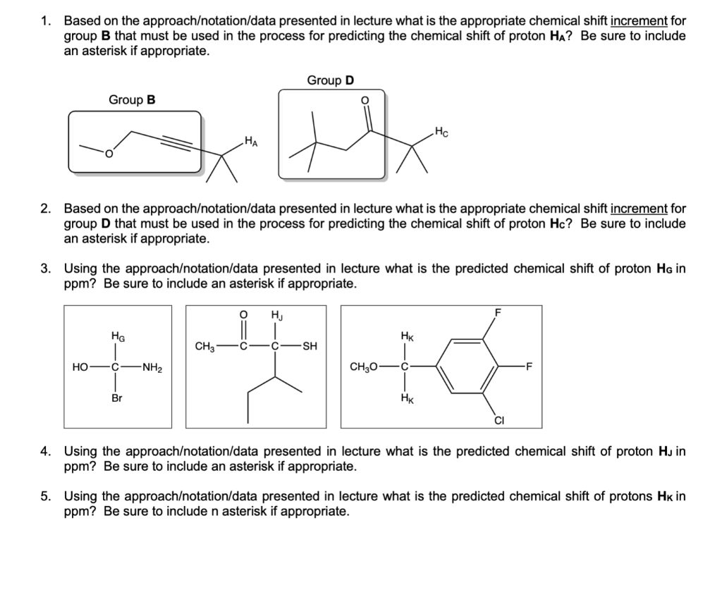 Solved 1. Based on the approach/notation/data presented in | Chegg.com