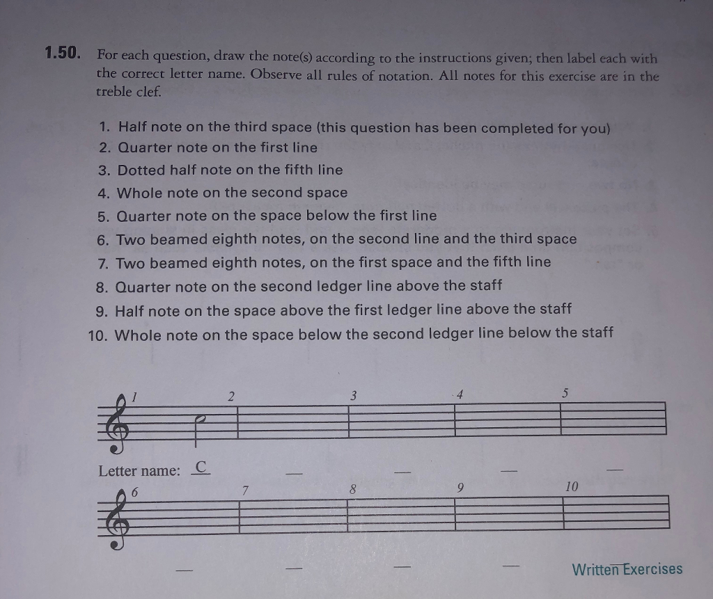 Note Naming Exercise