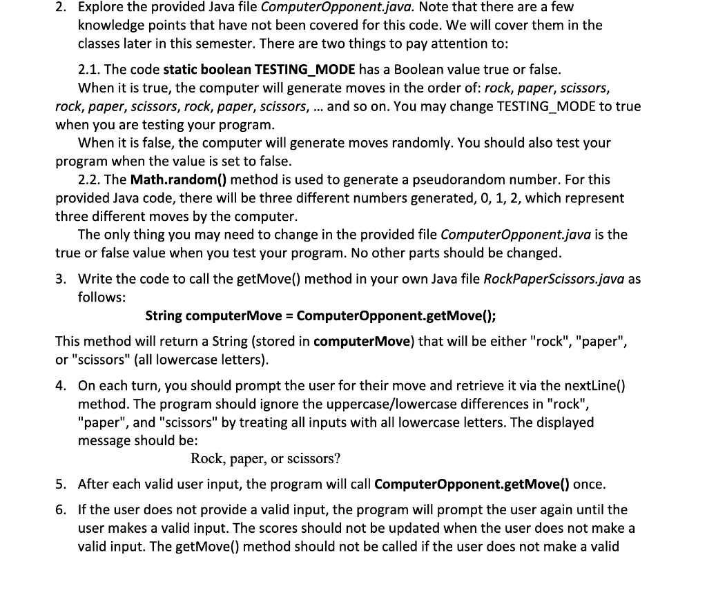 Solved The game Rock, Paper, Scissors, is a two-player game | Chegg.com